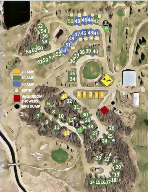 Campground Camrose | Whistle Stop Golf Course